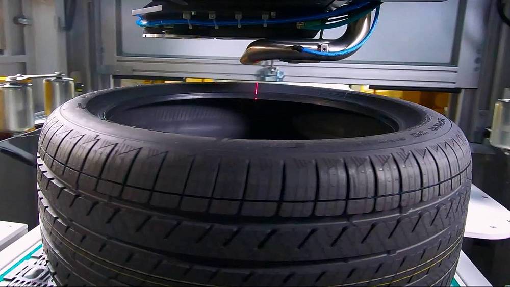 Fully automated laser tire marking – 4JET